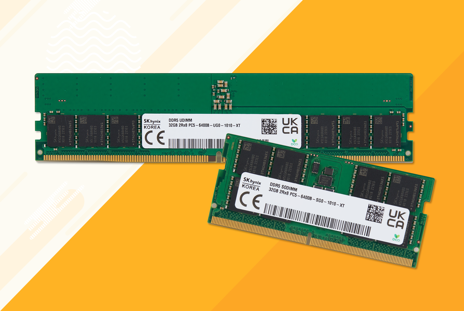 SK하이닉스의 DDR5 6,400Mbps 속도의 32GB UDIMM, SODIMM – SK hynix Newsroom